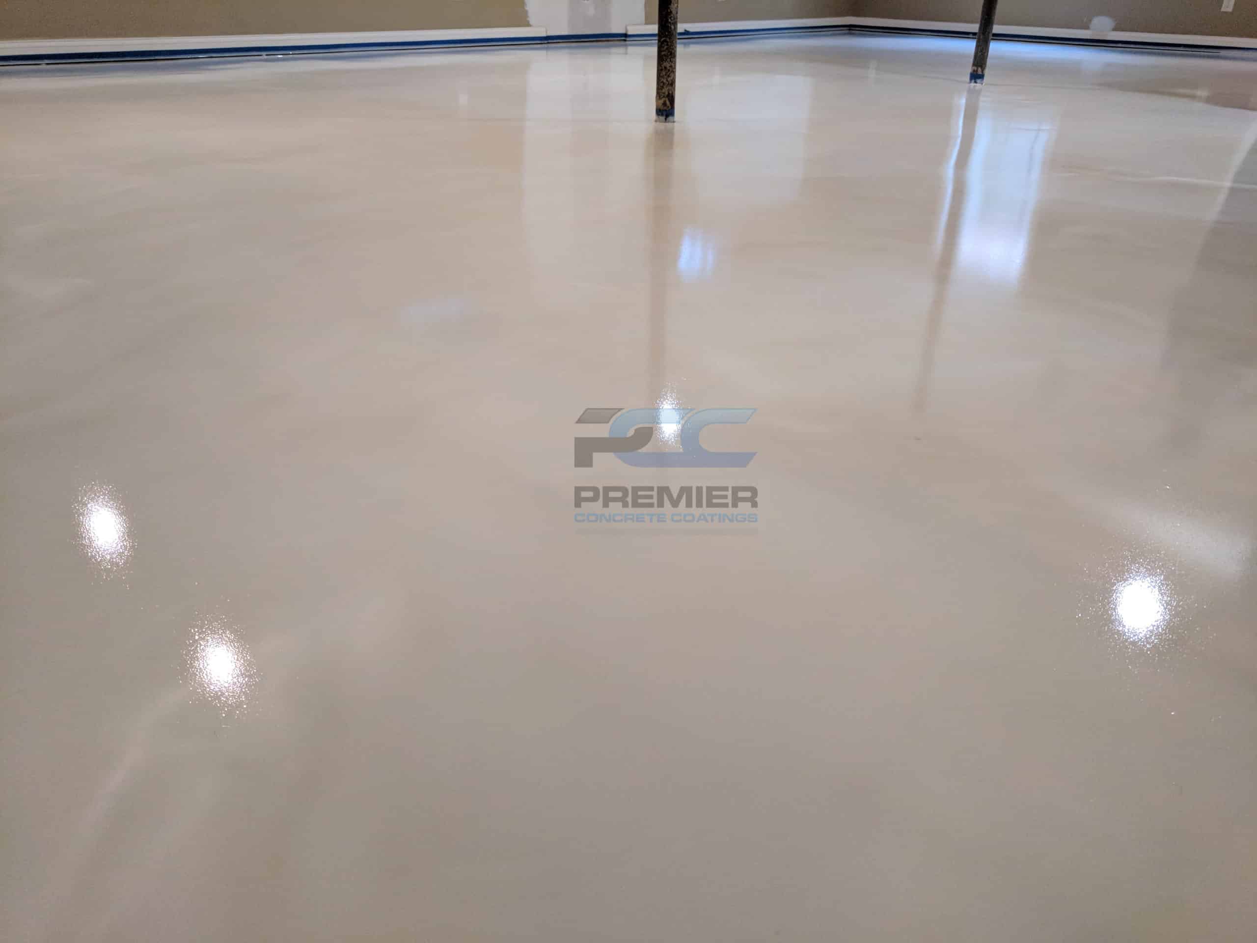 White Epoxy Floor Columbus, OH | Flooring Contractors